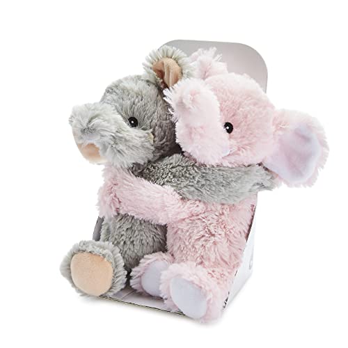 Warmies Hugs Elephants Soft Toys Grey and Pink, 0.53 kg, Hug-ELE-1