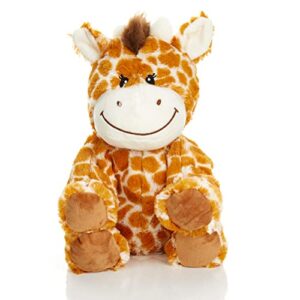 1i4 group warm pals microwavable lavender scented plush toy weighted stuffed animal – flirty giraffe