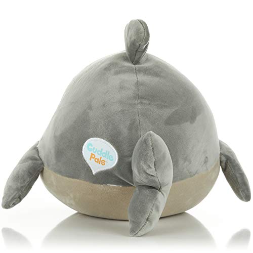 Cuddle Pal - Round Large Shark - Shadow - Stuffed Animal Plush 11.5",Multicolor