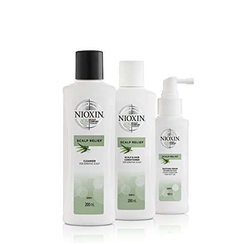 Nioxin Scalp Relief System Kit for Sensitive, Dry & Itchy Scalp, Paraben & Sulfate Free