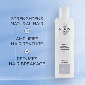 Nioxin System 1 Scalp Therapy Conditioner, Natural Hair with Light Thinning, 33.8 oz