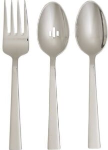 oneida techny for crate & barrel 3 piece serving set