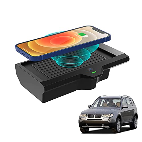 Wireless Charger Pad for BMW X3 G01 2023 2018 2019 2020 2021 2022,Fit for BMW X4 2019 2020 2021 2022 2023 Accessories,Wireless Charging Center Console Mat Organizer