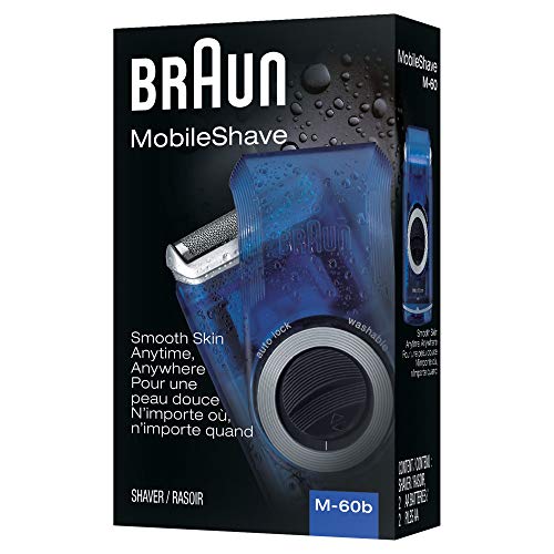 Braun Electric Razor for Men, M60b Mobile Electric Foil Shaver, Washable