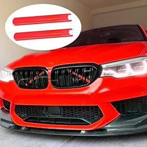 Red Grill Stripes for BMW F30 F32, Kidney Grille Inserts Trim for BMW 3 4 Series (F20 F30, Red)