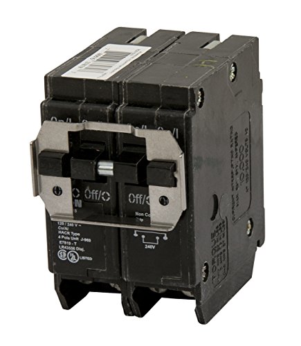 Eaton BQ220250 Breaker, 20/50A, 2P, 120/240V, 10 kAIC, CTL Quad, BR Series