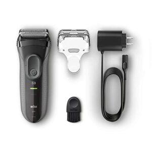 Braun Electric Razor for Men Foil Shaver, Rechargeable, Black, 4 Piece Set