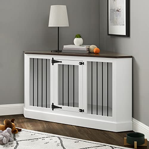 Crosley Winslow Corner Credenza Dog Crate