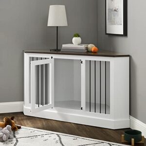 Crosley Winslow Corner Credenza Dog Crate