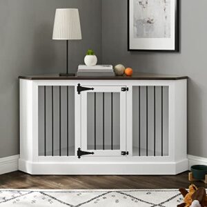 Crosley Winslow Corner Credenza Dog Crate