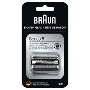 braun series 8 electric shaver replacement head – 83m – compatible with electric razor 8370cc, 8340s, 8350s