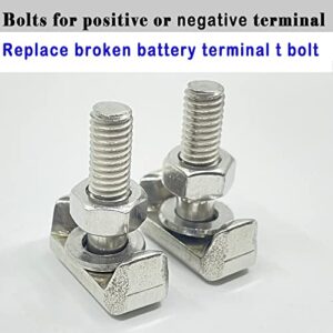 2 Pack 19116852 Battery Terminal T-Bolt Compatible with Chevy BMW GMC Volkswagen 64740 Battery Cable Tensioner Bolt Kit 6X0915138 61128373946