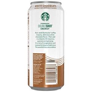 Starbucks Doubleshot Energy Drink Coffee Beverage, White Chocolate, 15 oz Cans (12 Pack) (Packaging May Vary)