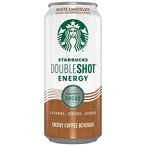 Starbucks Doubleshot Energy Drink Coffee Beverage, White Chocolate, 15 oz Cans (12 Pack) (Packaging May Vary)