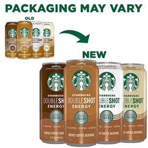 Starbucks Doubleshot Energy Drink Coffee Beverage, White Chocolate, 15 oz Cans (12 Pack) (Packaging May Vary)