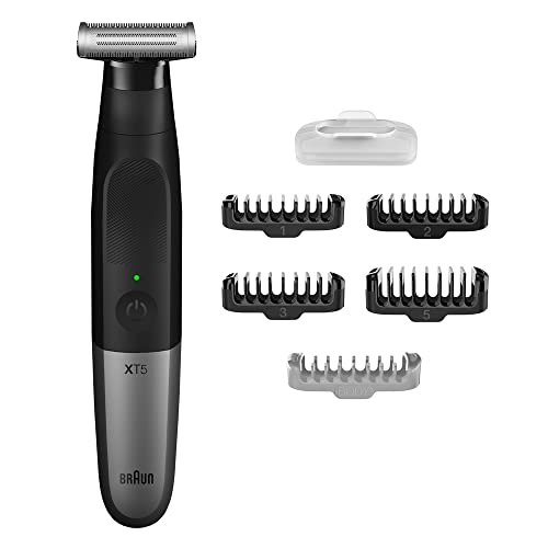 Braun Series XT5 – Beard Trimmer, Shaver and Electric Razor for Men, Body Grooming Kit for Manscaping, Durable One Blade, One Tool for Stubble, Hair, Groin, Underarms, XT5100