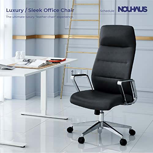 Nouhaus Schedule. The Simple Modern Office Chair. Work, Home Office Chair and Study Chair. Cute Desk Chair, Teen Executive Chair (Black)