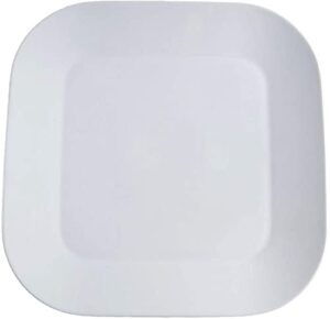 crate & barrel quartet white dinner plate