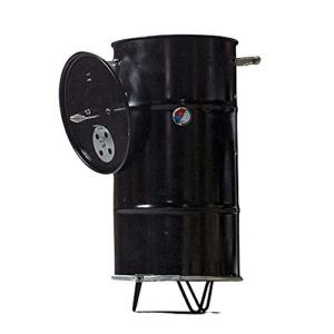 build your own barrel smoker – 16 gallon, double open-ended barrel – durable, high-temperature powder coat rated up to 900 degrees – includes drill bits, stencils & hardware