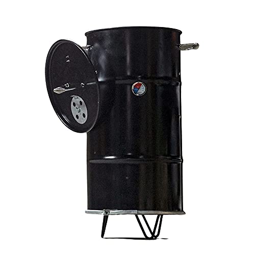 Build Your Own Barrel Smoker – 16 Gallon, Double Open-Ended Barrel – Durable, High-Temperature Powder Coat Rated Up To 900 Degrees – Includes Drill Bits, Stencils & Hardware