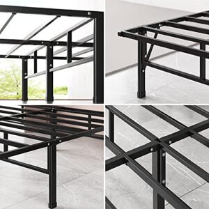 ZINUS SmartBase Compack Mattress Foundation / 14 Inch Metal Bed Frame / No Box Spring Needed / Sturdy Steel Slat Support, Queen