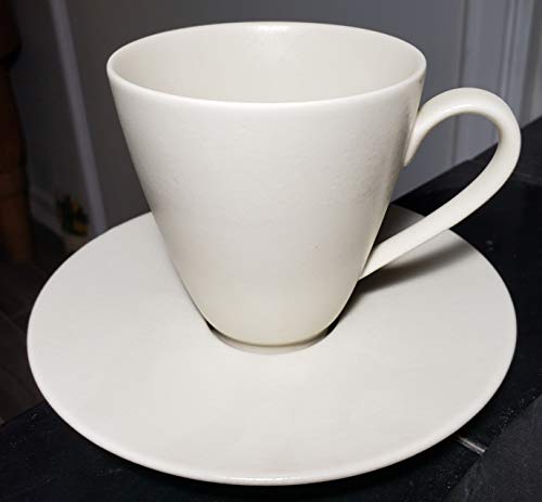 Crate & Barrel Domo Pearl Design Stockholm House Cup and Saucer Set