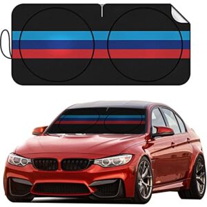 car windshield bmw sunshade cover inner sun shade sun visor uv protection, black foldable no reflected glare, sunshade for car suv 4-series 5-series 7-series x1 x3 x4 x5 x6 i8