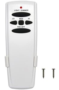 ceiling fan remote control replacement for hampton bay hunter, replace uc7078t chq7078t chq8bt7078t rr7079t l3h2010fanhd l3h2014fanhd fan-hd hd5 (remote only)