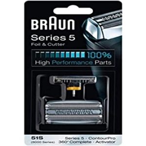 Braun Series 5 Combi 51S Foil and Cutter Replacement Pack (Formerly 8000 360 Complete or Activator), 0.32 Ounce