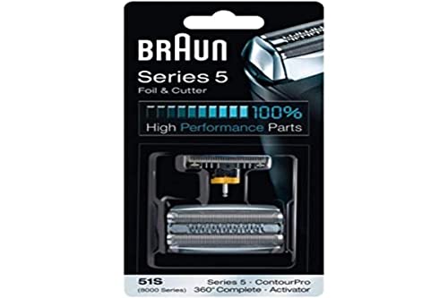 Braun Series 5 Combi 51S Foil and Cutter Replacement Pack (Formerly 8000 360 Complete or Activator), 0.32 Ounce