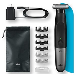 Braun Series XT5 – Beard Trimmer, Shaver, Electric Razor for Men, Manscaping Kit, Durable Blade, Travel Pouch, XT5200