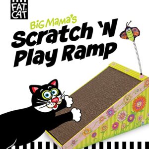 petmate fat cat big mama’s scratch ‘n play ramp reversible cardboard toy