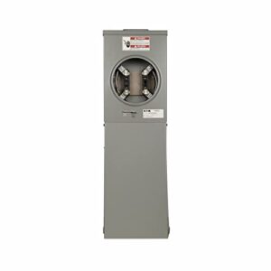 eaton electrical – chr1g9n9ns – eaton pedestal mount metered, pos 1: gnd fault, pos 2: non-gnd fault, pos 3: non-gnd fault, top, surface, circuits: 4, center: nema 5-20r2gfi wr tr, left: nema 14-50r,