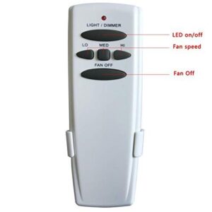 HD5 Ceiling Fan Remote Control Replacement for Hampton Bay Fan-HD UC7078T CHQ7078T Fan-HD5 Standard-RR7079T