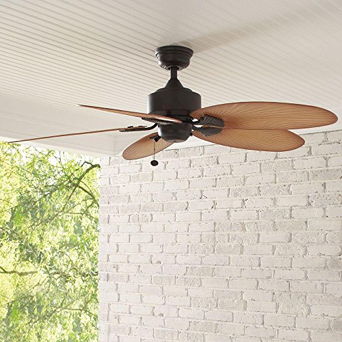 Hampton Bay Lillycrest 52" Indoor/Outdoor Aged Bronze Ceiling Fan - Model # 32711