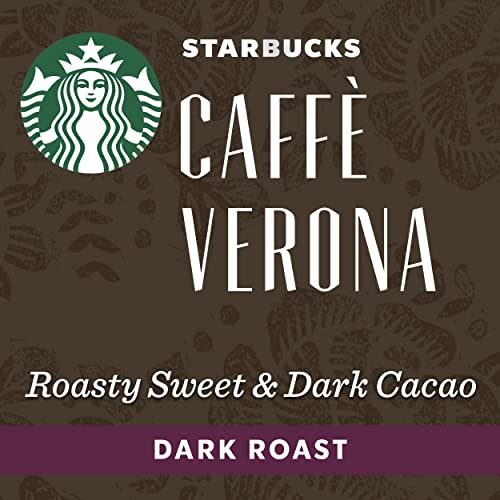 Starbucks by Nespresso Dark Roast Caffè Verona Coffee (50-count single serve capsules, compatible with Nespresso Original Line System)