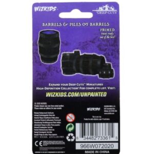 WizKids Deep Cuts Unpainted Miniatures Terrain: Wave 5: Barrel & Pile of Barrels