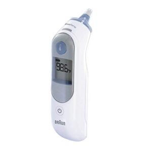 braun digital ear thermometer, thermoscan 5 irt6500, ear thermometer for babies, kids, toddlers and adults, display is digital and accurate, thermometer for precise fever tracking at home