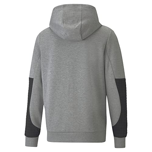 PUMA Men's Standard BMW MMS Full-Zip Hoodie, Medium Gray Heather