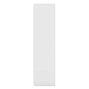 Manhattan Comfort Gramercy Contemporary Modern Freestanding Wardrobe Armoire Closet, 82.48", White