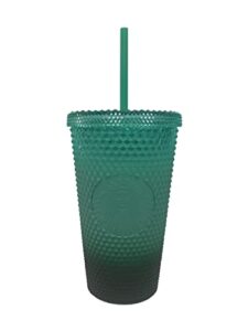 starbucks green gradient studded tumbler fall winter holiday 2022 (16 oz – grande)