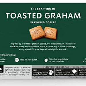 Starbucks Flavored Ground Coffee K-Cup Pods, Toasted Graham, Signature Collection, 100% Arabica Coffee, Recyclable K-Cup, 10 CT K-Cup Pods/Box (Pack of 2 Boxes)