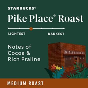 Starbucks Medium Roast K-Cup Coffee Pods — Pike Place Roast for Keurig Brewers — 1 box (10 pods)