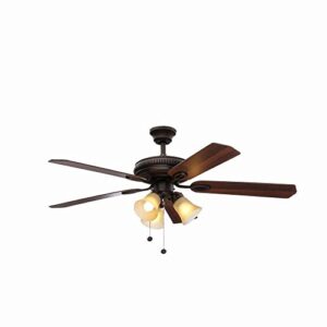 hampton bay glendale 52 in. oil rubbed bronze ceiling fan