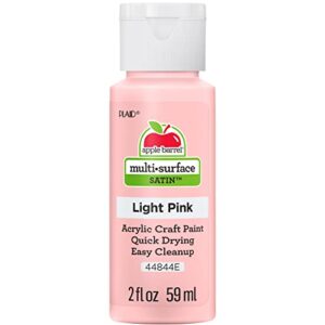 apple barrel multi surface acrylic paint, 2 fl oz (pack of 1), light pink