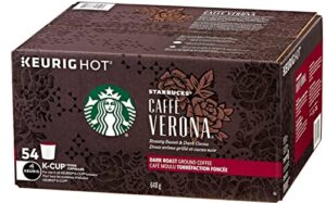 starbucks caffe verona, dark, k-cup portion pack for keurig k-cup brewers 54-count