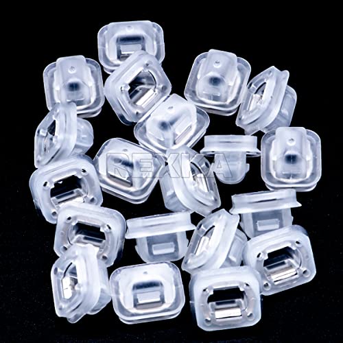 Rexka 20pcs Interior Trim Moulding Door Retainer Trim Finisher Clips E46 E90 E91 X5 Compatible with BMW E46 E90 E91 E92 320i 323i 325i 328i 330i M3 X5 E53 07149158194