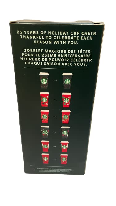 Starbucks Reusable Color Changing 6 Hot Cups - Limited Edition Holiday & Christmas Gift Hot Cups With Lids - 16 Ounces - (Pack of 6)