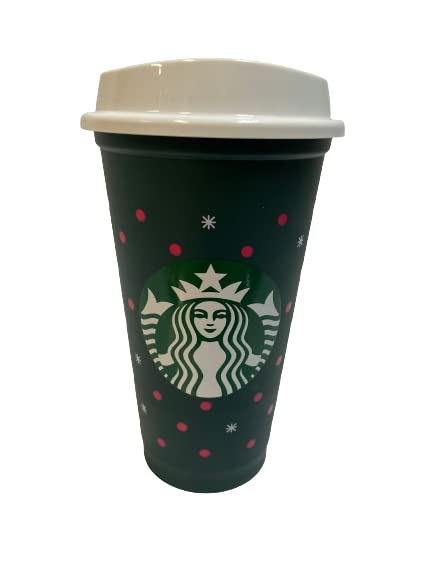 Starbucks Reusable Color Changing 6 Hot Cups - Limited Edition Holiday & Christmas Gift Hot Cups With Lids - 16 Ounces - (Pack of 6)