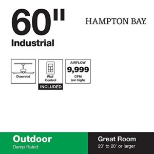 Hampton Bay Industrial 60 in. White Energy Star Ceiling Fan